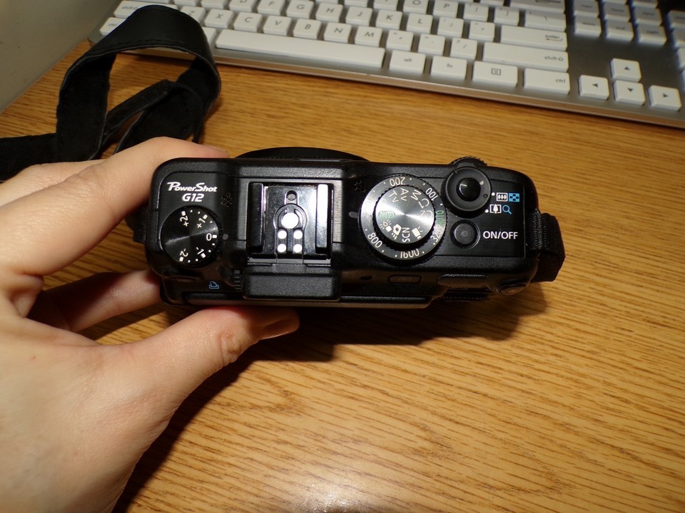 Canon Power Shot G12 Compact CCD Camera 10MP Auto Focus w/ Strap (PARTS ...