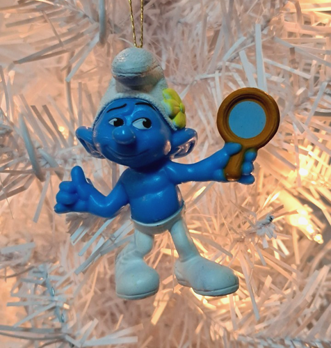 Christmas Vanity Smurf Figure Custom Ornament Happy Meal Toy Cake ...