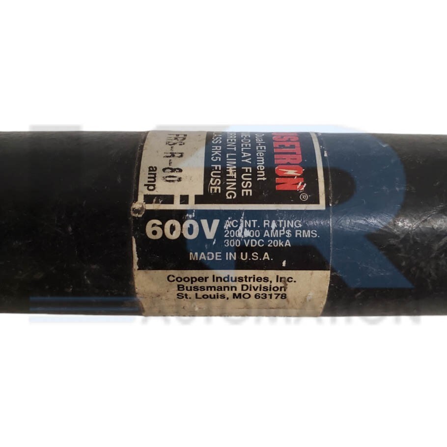 NEW Ferraz Shawmut TRS80R Tri-Onic Dual Element Time Delay Fuse 600VAC ...