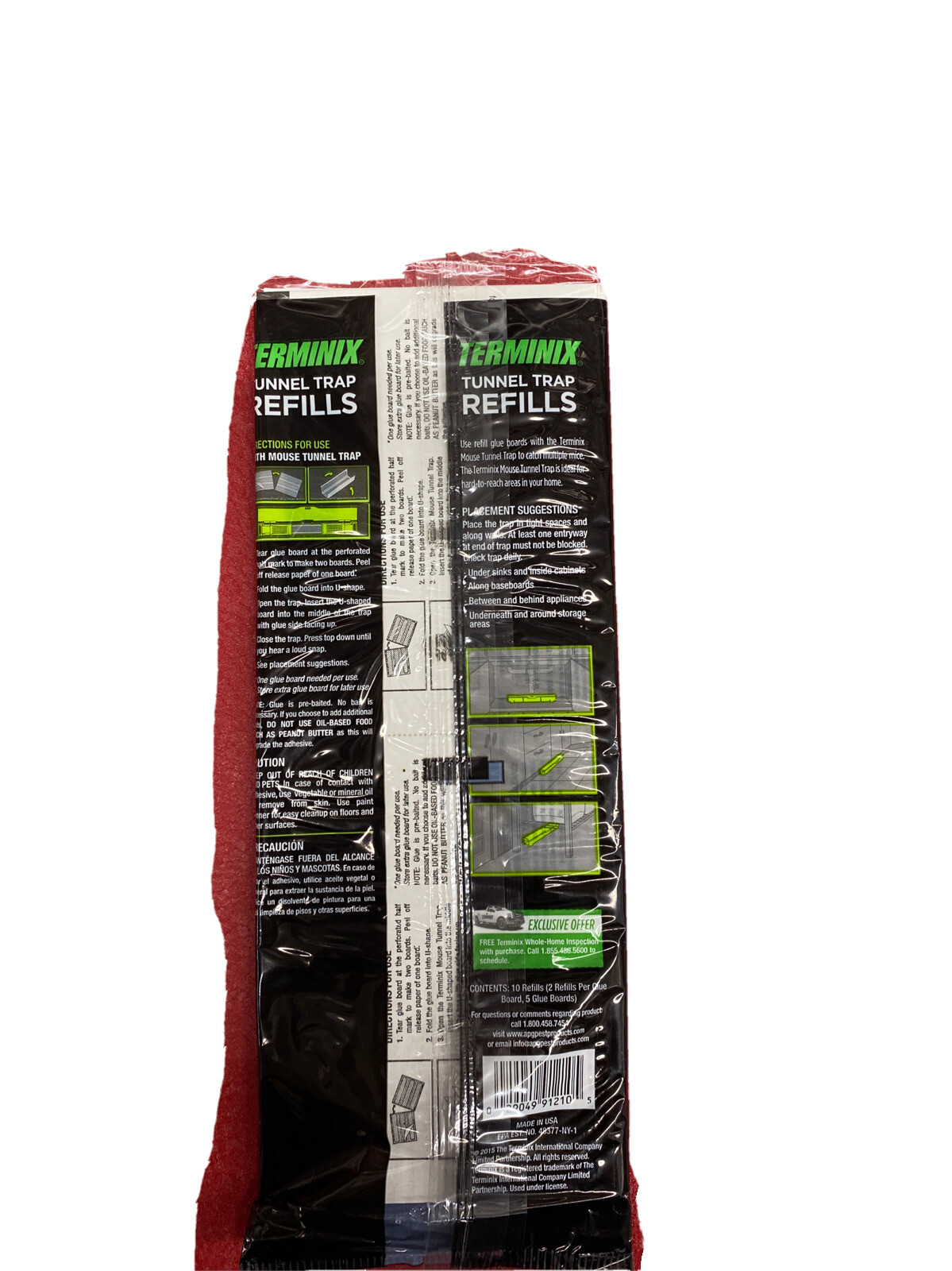 Terminix Mouse Tunnel Trap Refills Glue Board 10 Pack for sale online ...