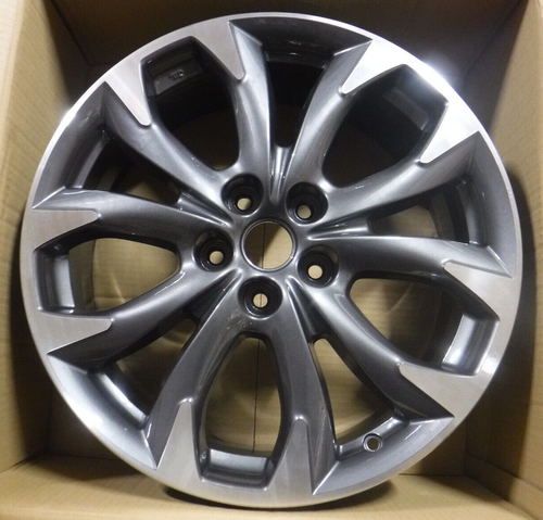 (1) Mazda CX-5 2016 64964 aluminum OEM wheel rim 19" x 7" CNC Charcoal ...