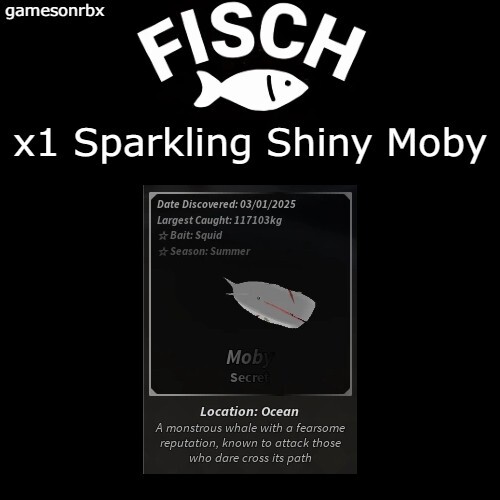 Moby Secret | Roblox FISCH | Fast Delivery & Cheap | eBay