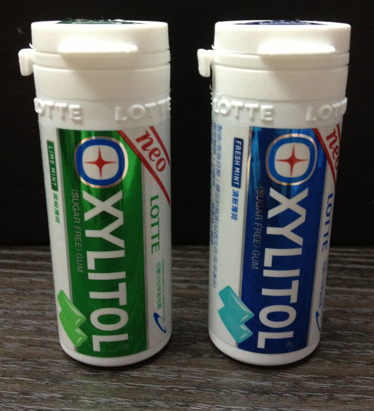 3x 26g LOTTE XYLITOL Chewing Gum Fresh MINT LIME BLUEBERRY FLAVOR Lotte ...
