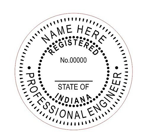 State of Indiana | Customized Professional Self-Inking Round Engineer ...