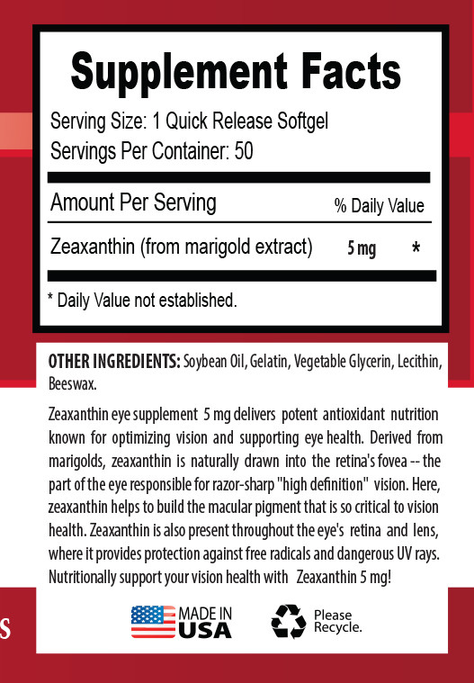 zeaxanthin supplement - Zeaxanthin Eye Health - healthy vision vitamins ...