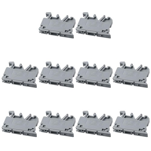 10pcs 6.3A Fuse Holder 500V Terminal Block Durable DIN Rail Mount ...