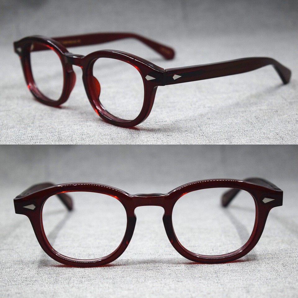Classic Acetate Eyeglass Frame Retro Spectacles Johnny Depp Glasses 44 ...
