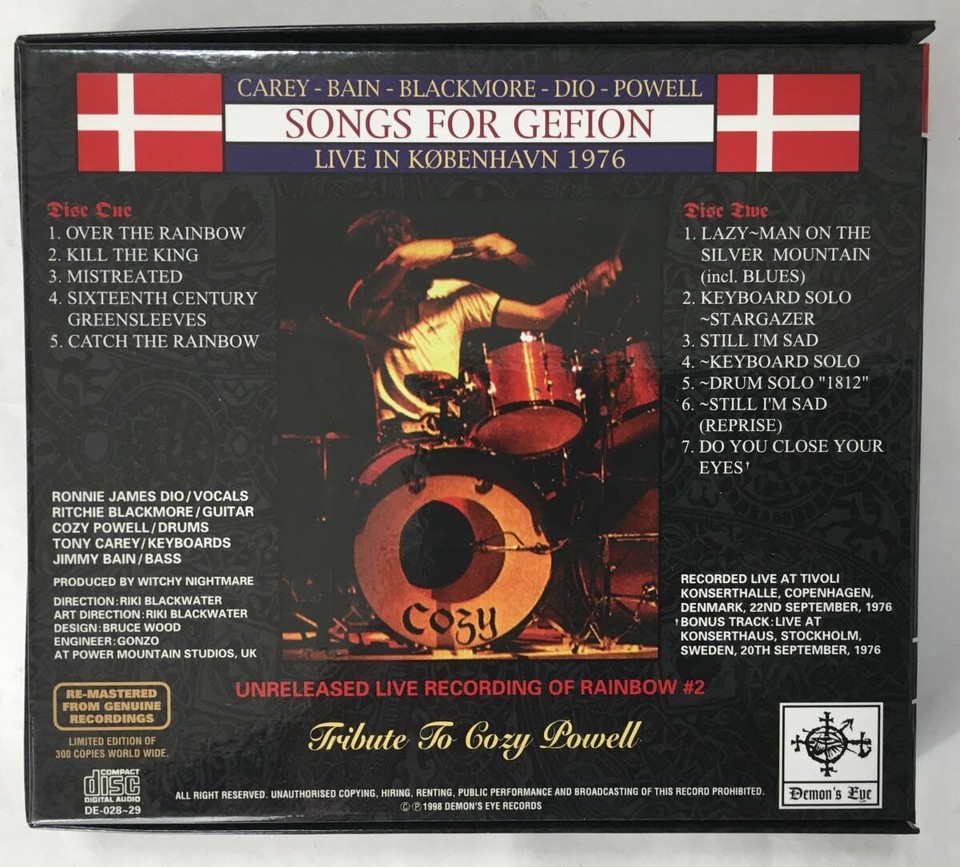 RAINBOW SONGS FOR GEFION LIVE IN KOBENHAVN 1976 | eBay UK