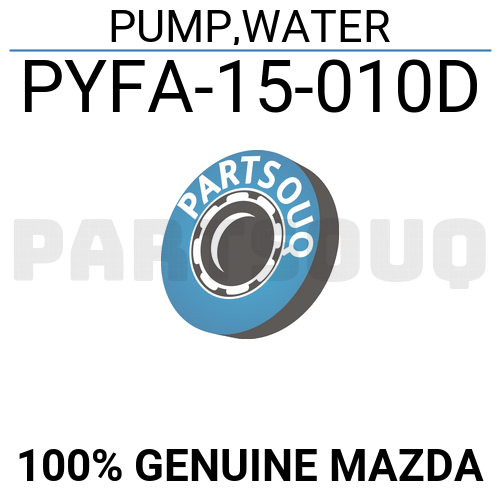 Genuine Mazda Pump Water PYFA-15-010D for sale online | eBay