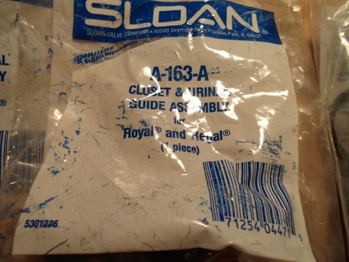 SLOAN A-163-A CLOSET & URINAL GUIDE ASSEMBLY (NEW IN PACKAGE) LOT OF 3 ...