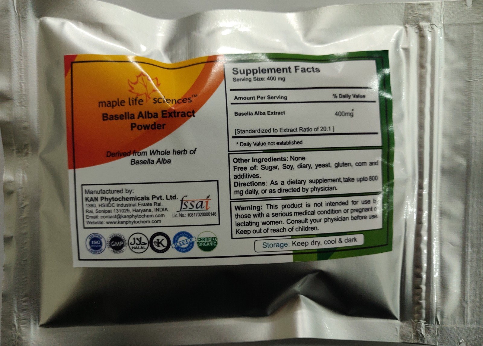 Basella Alba Extract 20:1 Pure & High Quality Extract Powder ...