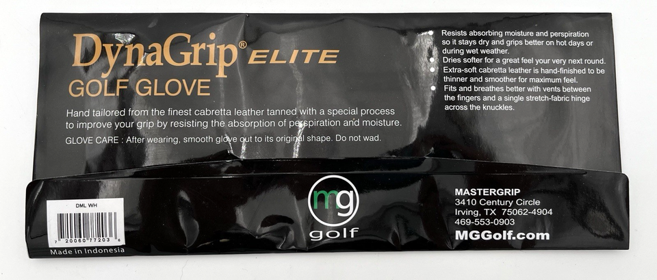 Lot of 4 - MG Golf DynaGrip Elite Men's Regular All-Cabretta Leather ...