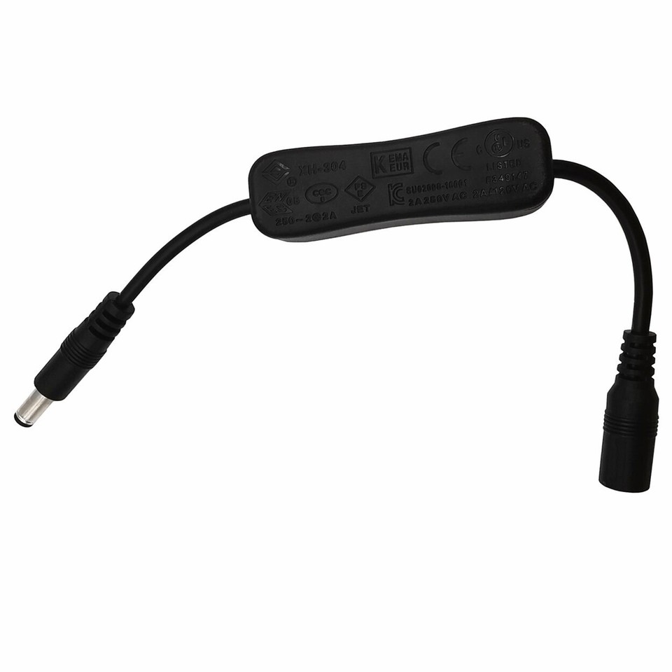 1pc DC Power 5.5mm x 2.5mm 2.1mm Male to Female On/Off Switch Cable for ...