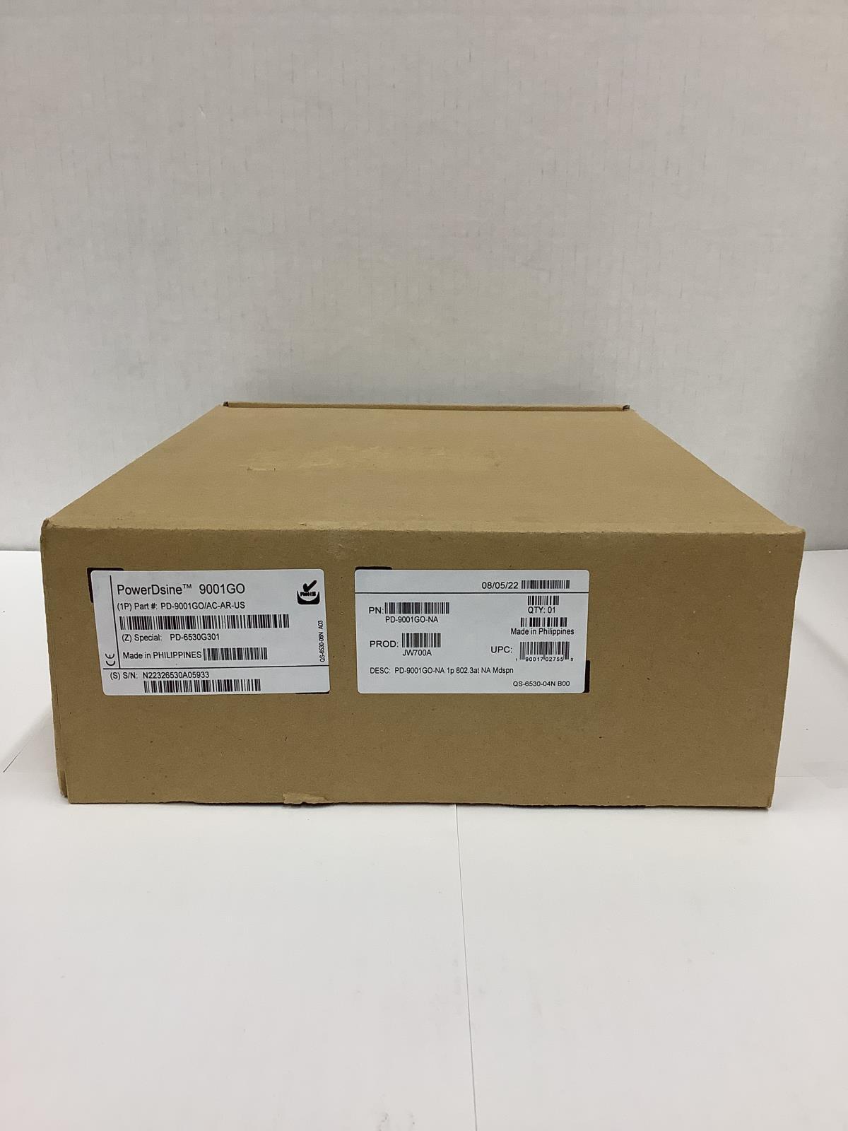 HPE Aruba Microsemi PowerDsine PD-9001GO PoE injector JW700A for sale ...