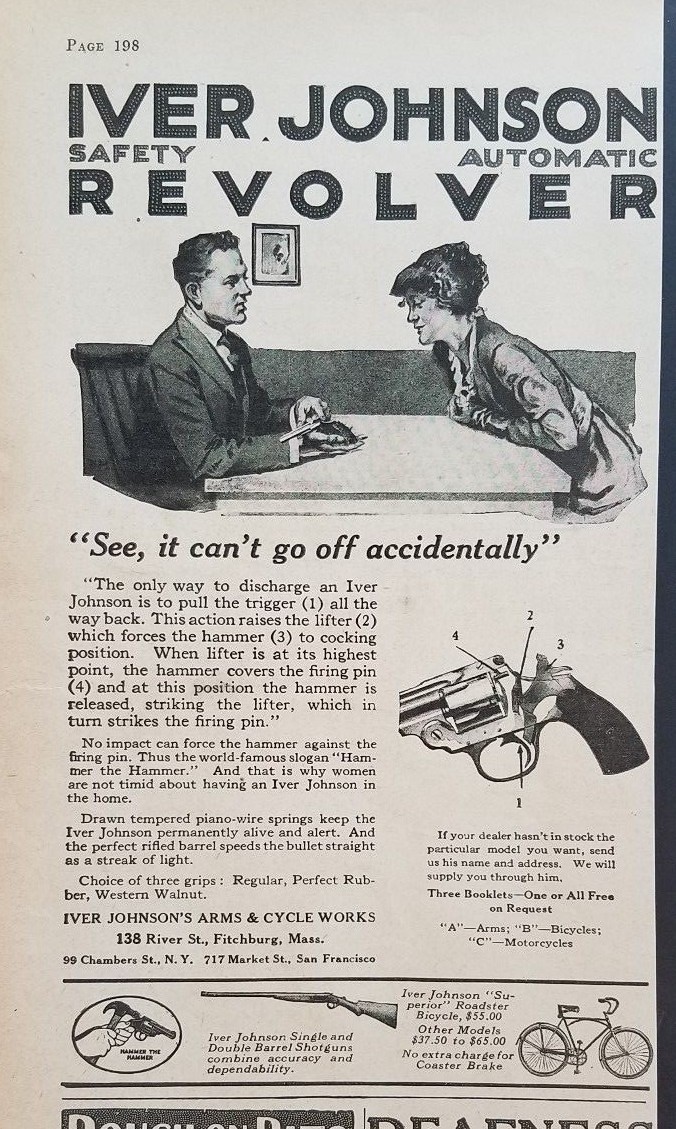 1920 Iver Johnson Revolver Gun Firearm Fitchburg Massachusetts Vintage ...