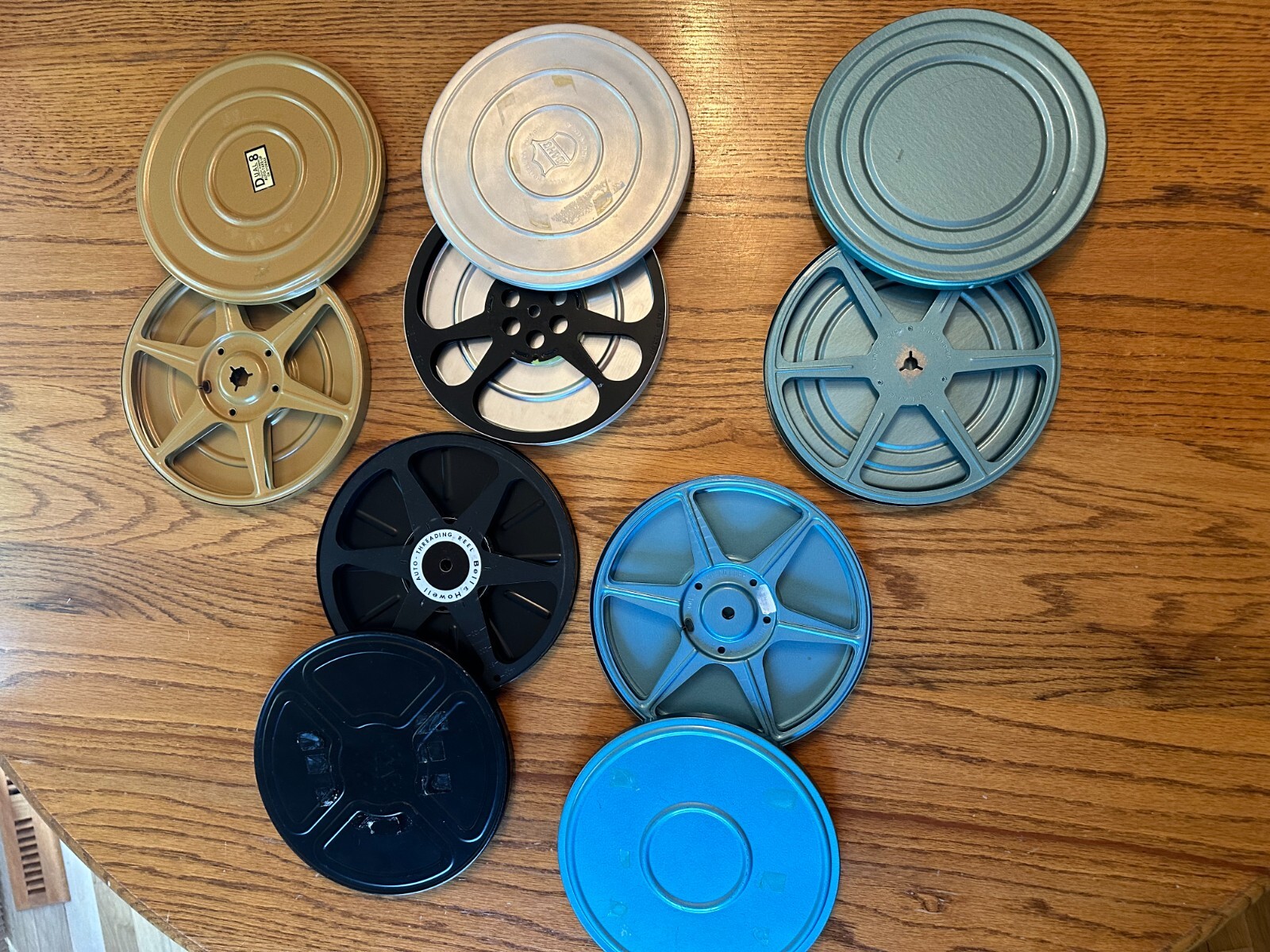 Lot of 5 - 8mm Empty Metal Film Reels With Cans | eBay