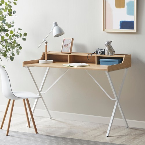 Wood/Metal Console Table Home Office Study Desk,Side Table Entryway 3 ...