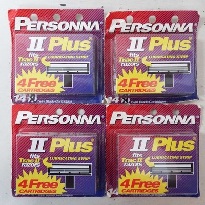 Lot 4 Vtg Personna II Plus Razor Blades Cartridges 14 each (56 Total ...