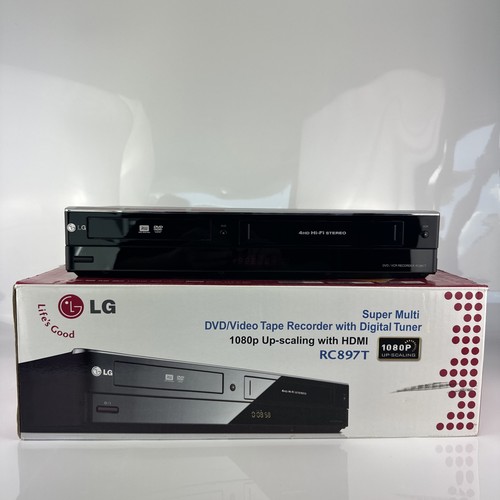 LG RC897T DVD Recorder VCR Combo Player, 1080p Upscaling W/ Remote, Box ...