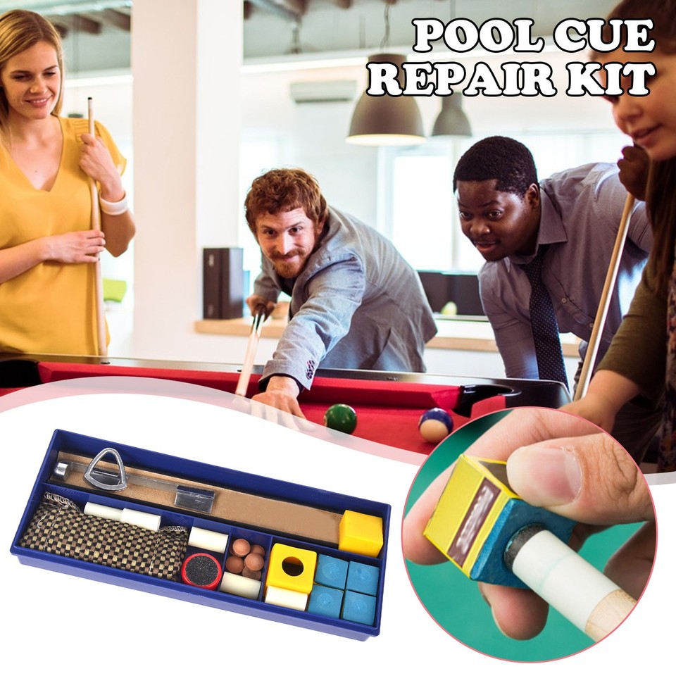 Billiard Cue Tip Repair Kit Pool Cue Repair Set Cue Clamp Tool Cue Tip ...