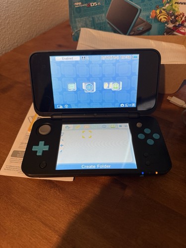 New Nintendo 2DS XL Blue/Black with Charger and Box US Model | eBay
