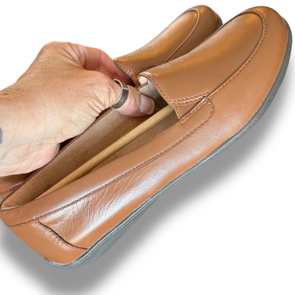 New Soul Naturalizer Kacy Loafer Flat Leather Slip On Shoes Banana Bread 6.5M | eBay