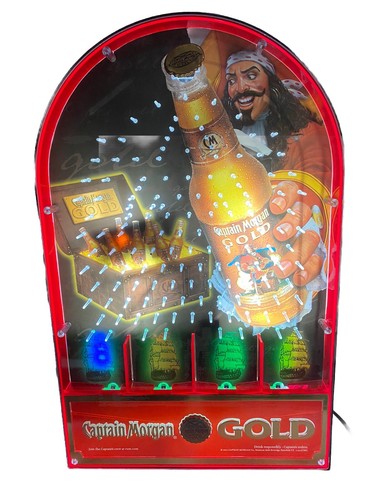Captain Morgan Gold Plinko Bar Arcade Machine Wall Display Tested Works ...