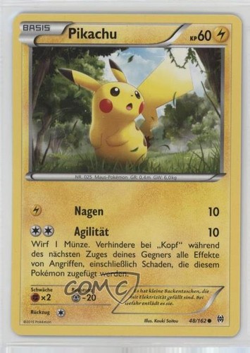 Pikachu German Pokémon XY BREAKthrough #48 15fy | eBay