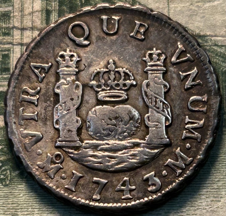 1743 Mo 1 Reale Mexico Spanish Colony AU Silver World Coin KM# 75.2 | eBay