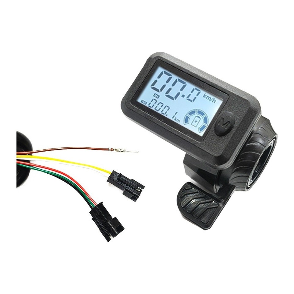 LCD Speed Display 68 Pin 2436486072V with Thumb Throttle for EBike ...