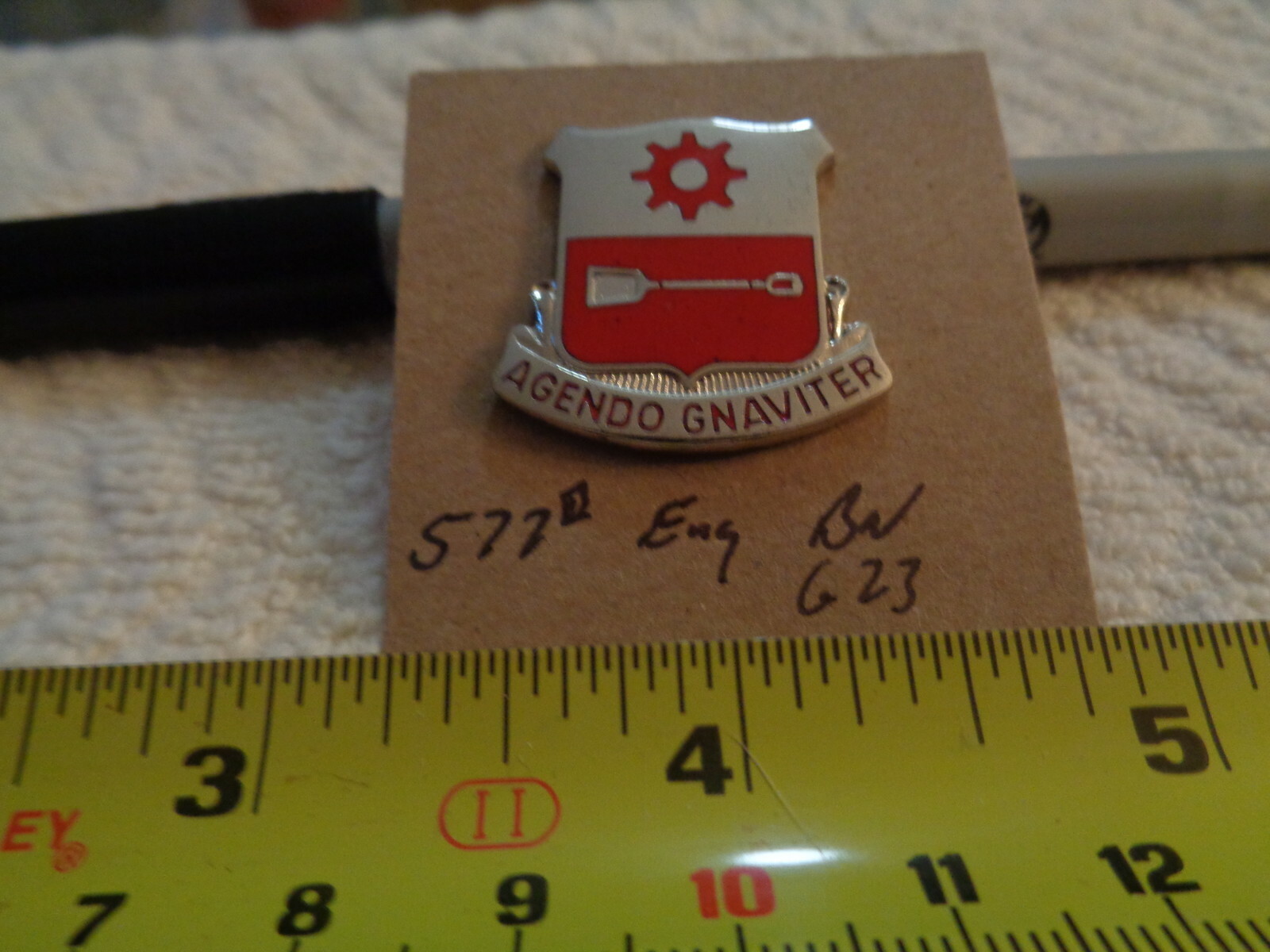 577th Engineer Battalion G23 Unit Crest, DI, DUI (DRAW#82) | eBay