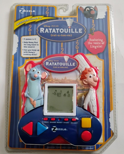 ZIZZLE DISNEY/PIXAR RATATOUILLE ELECTRONIC HAND HELD GAME 2007 BRAND ...