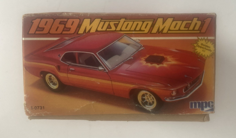 Vintage 1969 Mustang Mach 1 Model Kit scale 1:25 Made in USA Pre Own | eBay