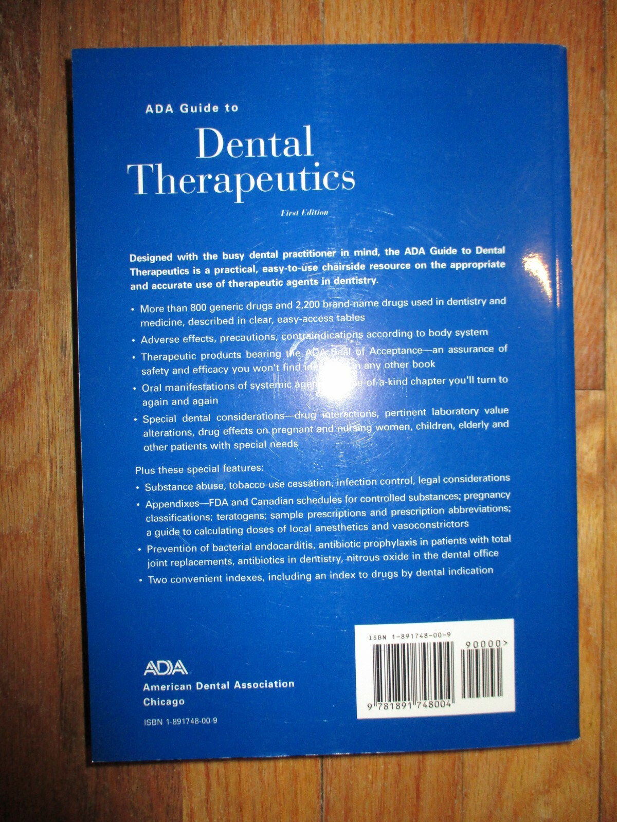 ADA GUIDE TO DENTAL THERAPEUTICS, First EDITION 1998 9781891748004| eBay