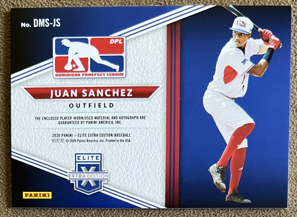 Juan Sanchez 2020 Panini Elite Extra Edition DPL Jersey Autograph #DMS ...