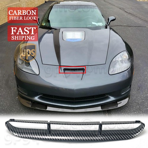 For Corvette C6 Z06 ZR1 2006-13 Carbon Fiber Front Bumper Upper Vent ...
