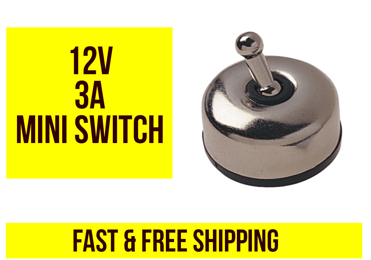 Dencon 12V Metal Mini Tumbler Switch - Chrome for sale online | eBay