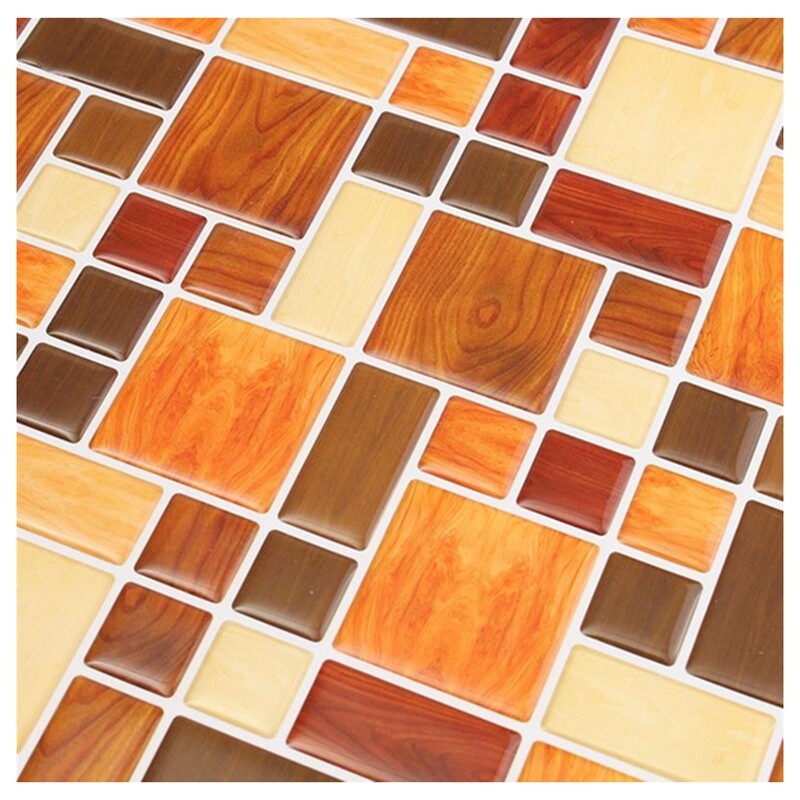 Waterproof Self Adhesive ick 3D Wall Sticker Backsplash Wall for ...