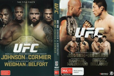 UFC #186 / 187 Johnson/Horiguchi/Cormier (DVD, 2015, 4-Disc Set) Region ...