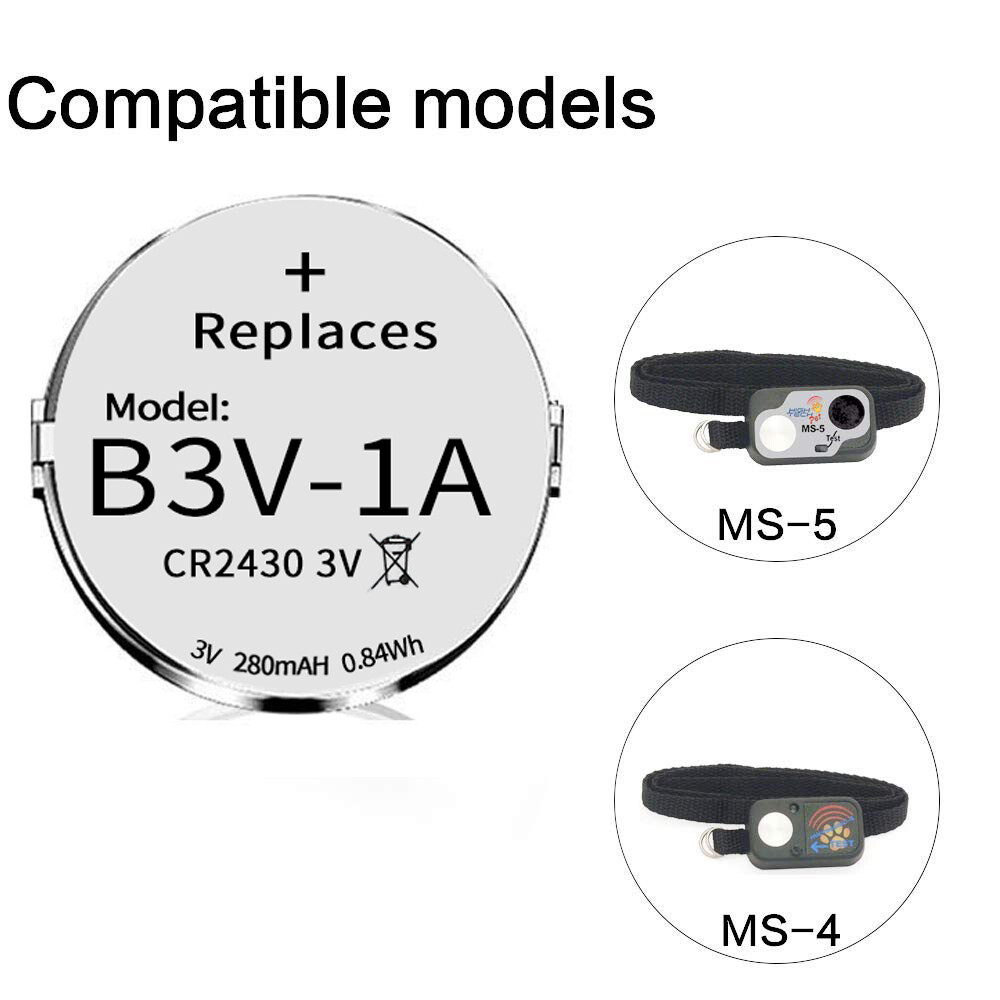 10x B3V-1A Battery for HTP MS-4/MS-5 Collars FACTORY DIRECT From HIGH ...
