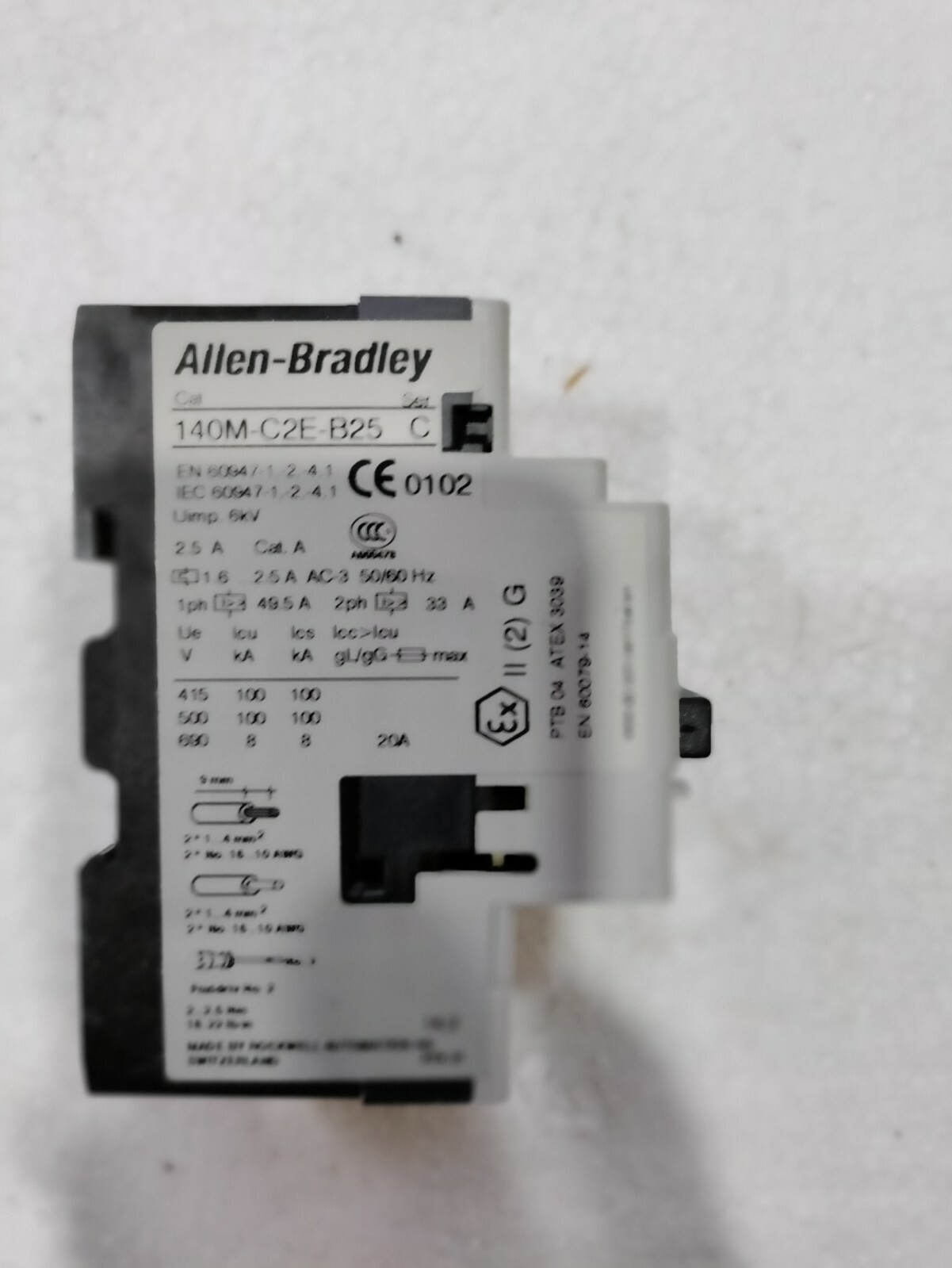 *NEW IN BOX* Allen Bradley 140M-C2E-B25 Ser. D Motor Protection Circuit ...