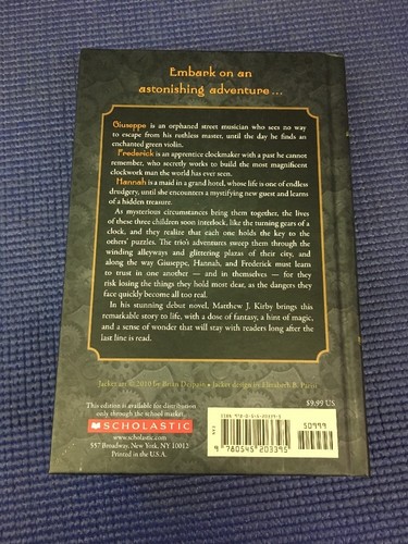 The Clockwork Three by Matthew J. Kirby (2011, Library Binding ...