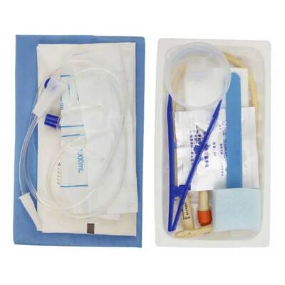 Medical Urethral Catheterization Latex Double Catheter Urine Tube Set ...