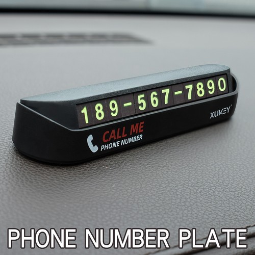 2X Temporary Parking Card Mobile Phone Number Plate Stop Sticker Car ...