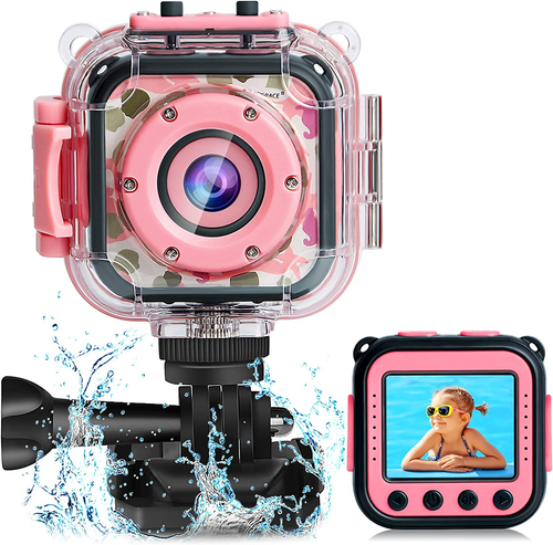 PROGRACE Children Kids Camera Waterproof Digital Video HD Action Camera ...