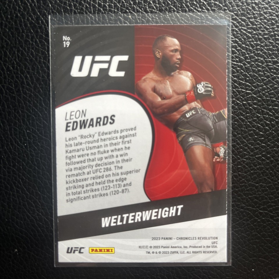 Leon "Rocky" Edwards 2023 Panini Chronicles UFC Card #19 Astro ...