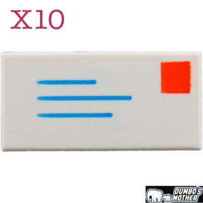 LEGO White Envelope 1x2 Tiles Stamped Sealed Mail Envelope NEW X10 | eBay