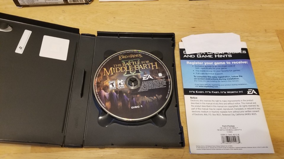 LORD OF THE RINGS The Battle for Middle Earth 1 & 2 II PC CD-ROM w Keys 14633151237| eBay