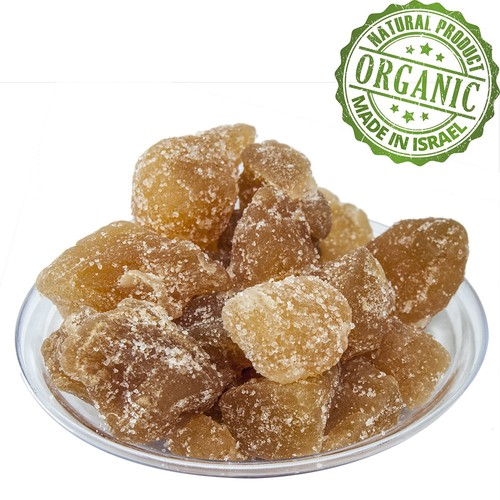 Organic Premium Dried Ginger w/ Sugar Pure Kosher Natural Israeli Dry ...