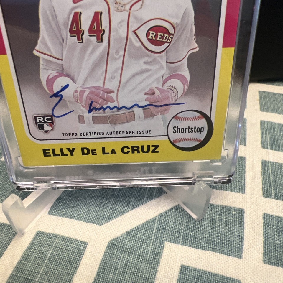 2024 TOPPS HERITAGE BASEBALL ELLY DE LA CRUZ AUTOGRAPH REAL ONE AUTO ...